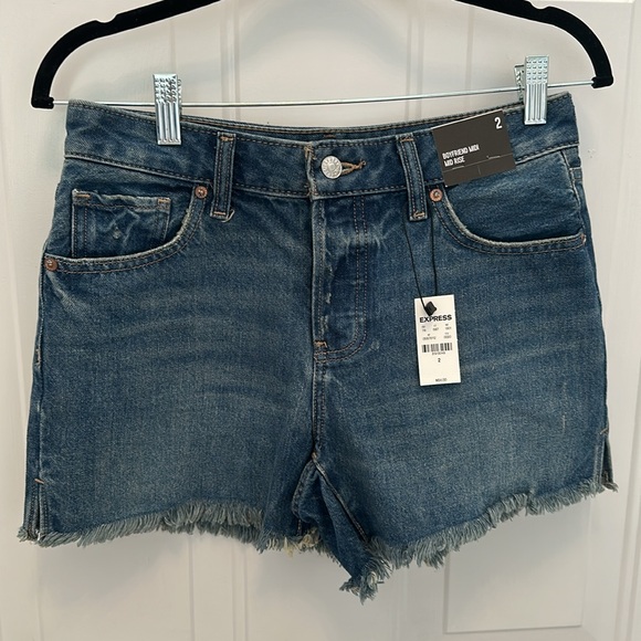 Express | Shorts | New Express Boyfriend Midi Mid Rise Denim Jean ...